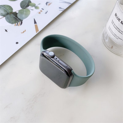 Rubber New Sport Watch Band Silicone Elastic Comfortable Soft Watch Band For Apple Watch Band Series 6 5 4 3 2 1 Se