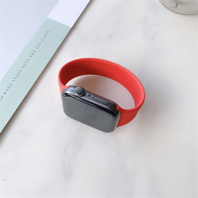 Rubber New Sport Watch Band Silicone Elastic Comfortable Soft Watch Band For Apple Watch Band Series 6 5 4 3 2 1 Se