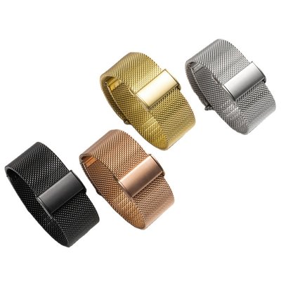 Custom Black Stainless Steel Color Series 1/2/3/4/5/6/se Logo New Luxury Gold Silver Waterproof Watch Bands For Apple
