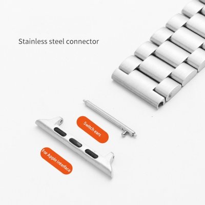 2021 Luxury Custom Stainless Steel Smart Watch Band 38mm 44mm Straps Se 6 5 4 3 2 1 For Apple