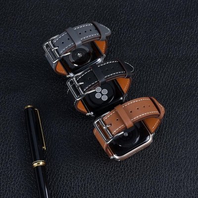 High Quality Leather Watch Band Leather Amazon Hit Watch Band 20/22/24mm Horween Leather Strap For Smart Watch