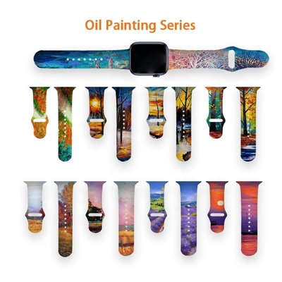 Factory Outlet 38/40mm 42/44mm Silicone Watch Band Breathable Soft Silicone Watch Band Silicone Custom Watch Band