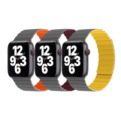 Fashionable Distinctive Designs 45mm Watch Strap 44mm 40mm 41mm Silicone With Magnetic Silicone Link Watch Band For Apple Watch Series 7 Strap 6 5 4 3