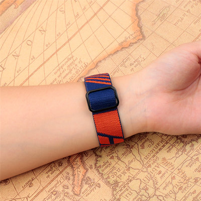 Fashion Watch Strap 40 Nylon Braided Solo Thread Elastic Watch Band 42 44mm Smart Sliding Buckle H Style Strap For Apple iwatch Se 7654321