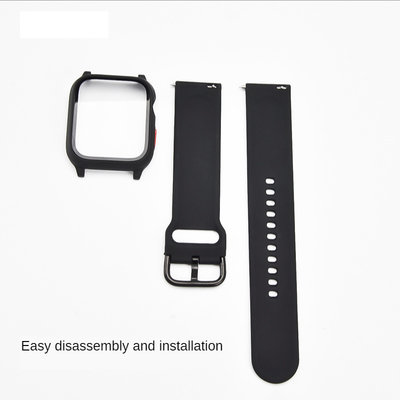 Fashionable Watchband 2 in 1 New Sport Watch Band Strap 40mm Correa Silicone Watch Bands Protector Case For Apple Watch All Series
