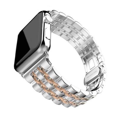 Fashion Smart Watch Band Strap For Apple Iwatch Band Series 5 4 3 2 1 Stainless Steel Iwatch Band Strap 38mm 40mm 42mm 44mm