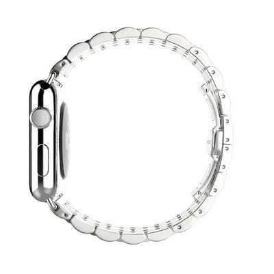 Fashionable Hot Sale 38/40 42/44mm Dual Metal Gray Rose Gold Watch Strap Sustainable Stainless Steel Metal Strap Diver Watchband For Apple 7 Se 6 5