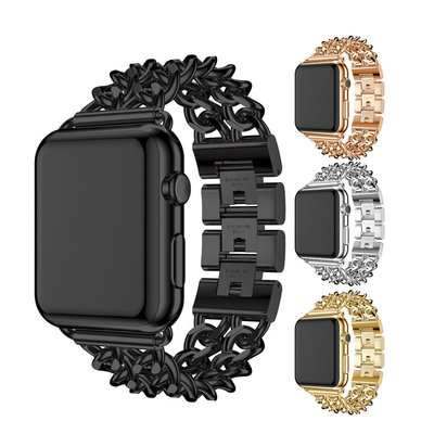 Luxury Stainless Steel Watch Band Stainless Steel Metal Strap For Apple iWatch Replacement Watch Band 40mm 44mm 45mm