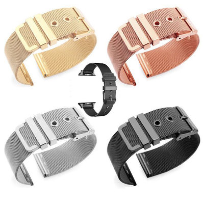 Stainless Steel Women Designer Strap Supplier Business Watch Band Strap 44mm Metal Mesh Stainless Steel Watch Band For Apple Watch Band Strap