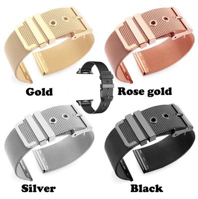 New Arrival Stainless Steel Smart Wristband Metal Watch Band For Apple Watch Band With Stainless Steel Buckle For Apple iPhone iwatch band