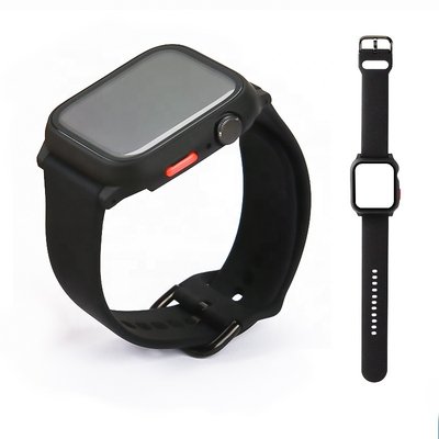 Fashionable Watch Band New In1 Case And 2 Silicon Watchbands Band For Apple Watch Series 5/4/3/2/1 Smart Watch Rubber Band