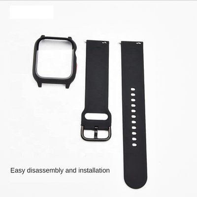 Fashionable Watch Band New In1 Case And 2 Silicon Watchbands Band For Apple Watch Series 5/4/3/2/1 Smart Watch Rubber Band