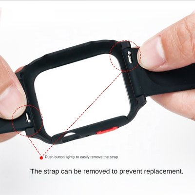 Fashionable Watchband 2 in 1 New Sport Watch Band Strap 40mm Correa Silicone Watch Bands Protector Case For Apple Watch All Series