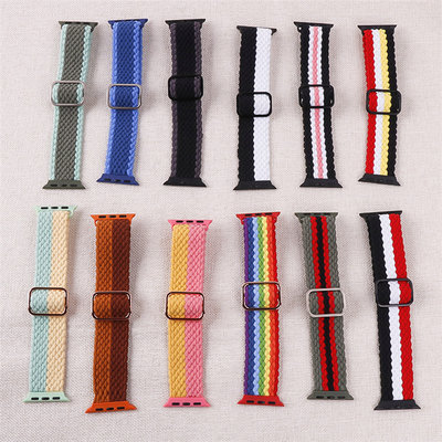 Fashionable Watch Strap Braided Solo Loop For Apple Watch Band 38/40mm Nylon Elastic Strap 42/44mm For iWatch Series 3 4 5 Se 6 Strap