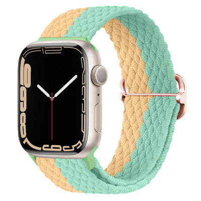 2021 Watch Band Free Sample Fashionable Watch Strap Braided Solo Loop Strap Nylon Elastic For Apple Watch Band Strap Bracelet For Iwatch Series 6 Se 5