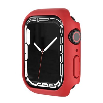 Protective PC 41mm Case 45mm For Apple Watch SE Cover Series 7 Hard PC Shell For Iwatch Frame Bumper