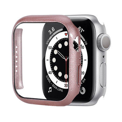 Sports Luxury Cover Case PC Protector Tempered Glass Full Page Watch Case For Apple Smart Series 5 6 38mm 40mm 42mm