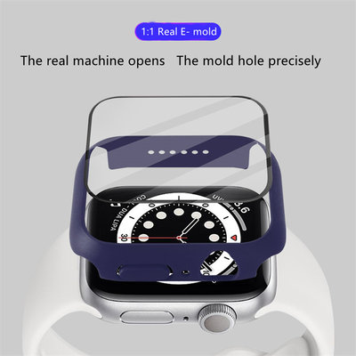 Sports Luxury Cover Case PC Protector Tempered Glass Full Page Watch Case For Apple Smart Series 5 6 38mm 40mm 42mm