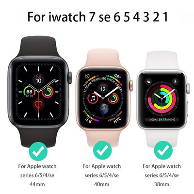 PC Watch Accessories Protector Tempered Hard Cover For Apple Watch Case 38mm 40mm 42m 45mm Luxury Case For Iwatch With Glass