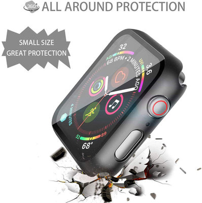 Protector Cover Watch Accessories Tempered Hard Film Case For Apple Watch Series 7 41mm 45mm 6 Se 40mm 44mm 42mm Bumper Protective Case 38mm