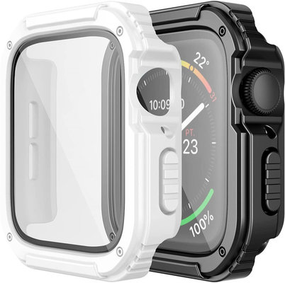 Factory Price High Quality Luxury Case With Screen Protector For Apple Watch 7 40mm Hard PC Full Cover 44mm For Iwatch Case 6 5 4 3