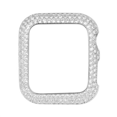 Fashion Bling Style 44mm Loose Case/Popular Newcomer For iWatch Se 6 7 5 4 40mm View Metal Jewelry Cover Device Bronze Zirconia Crystal