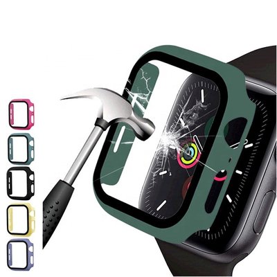 Honfulz PC Anti-scratch Watch Case With Screen Protector 42MM Hard PC Cover Case 44MM For Apple iWatch Case