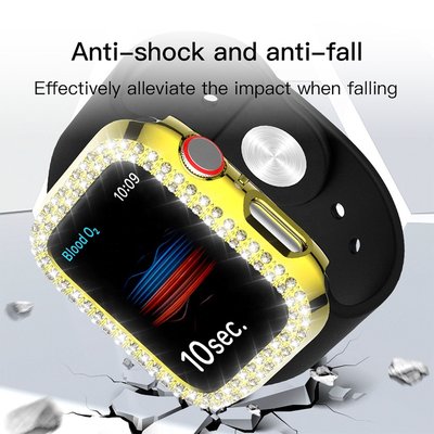 PC Diamond Watch Case For Apple Watch Case Screen Protector Cover 38/42mm 40/44mm For Iwatch Series 6 Case