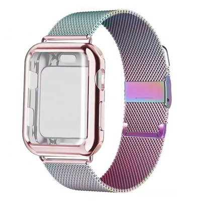 High Quality Hot Selling Milanese Loop Watchband For Apple Watch 1 2 3 With Metal Case For Apple Watch 38mm 42mm