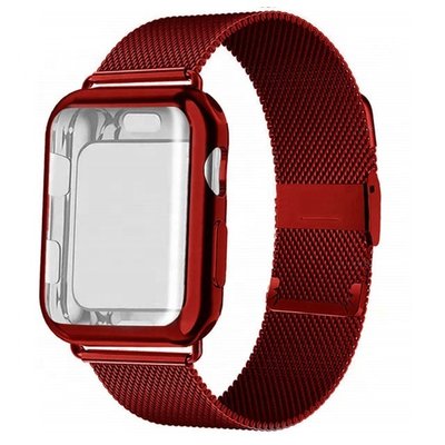 High Quality Hot Selling Milanese Loop Watchband For Apple Watch 1 2 3 With Metal Case For Apple Watch 38mm 42mm