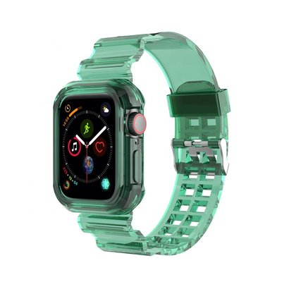 High Quality Clear Tpu Case Sports Protective Buckle For Apple Watch Band 44mm 40mm For Iwatch Series 6 5 4 3 38mm 42mm Strap Strap