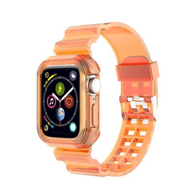 Hot Selling High Quality Silicone Transparent Strap for Apple Watch Case and Mate Band Apple Watch Band Clear Rubber
