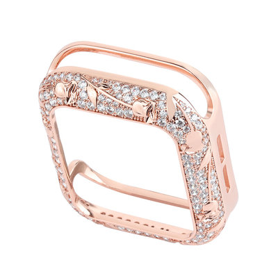Fashion/Factory Popular Sale Directly Luxury Diamond Metal Case Cooper Watch Protector Cover Bumper For Iwatch 7