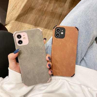Free Shipping Shockproof Back Cover Phone Case Shockproof For Pro 12 11 Xs Tpu Max Soft Iphone 13 Suede Phone Case