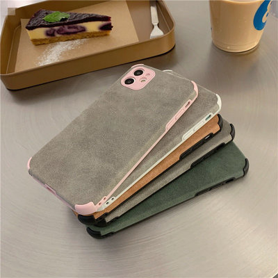 Free Shipping Shockproof Back Cover Phone Case Shockproof For Pro 12 11 Xs Tpu Max Soft Iphone 13 Suede Phone Case