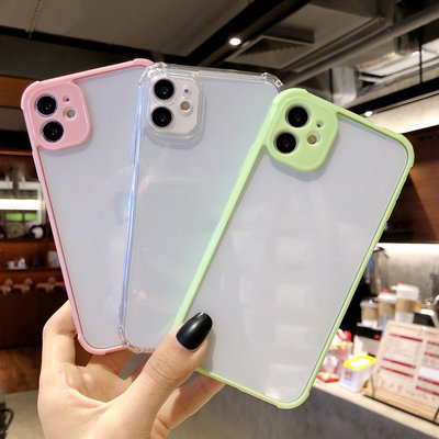 Clear Shockproof Fashion Candy Phone Case For Iphone 13 12 pro Max Xs X Xr 7 8 Plus Cove Shockproof Mini Se Protective Case 2020