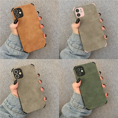 Free Shipping Soft Back Shockproof Lamb Tpu Suede Phone Soft Cases Cover For Iphone 13 Pro 12 11 Xsmax Case