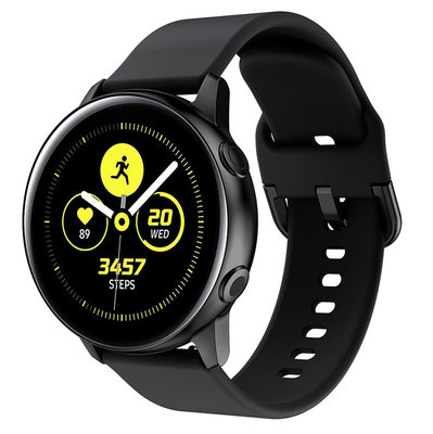 Silicon/Rubber For Samsung Galaxy Watch Silicone Sports Band Active Replacement Soft Wrist Strap Compatible Galaxy