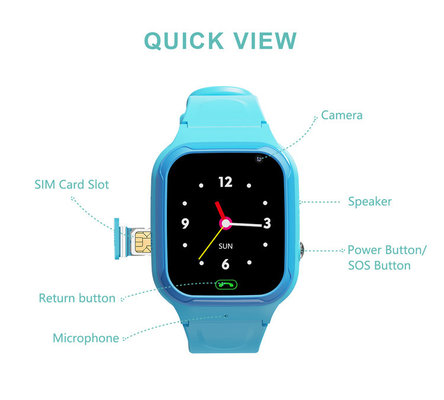 Wifi 2022 Hot Selling Touch Screen Waterproof Kids Smartwatch For Kids Sim Card 400mah Smart Watch