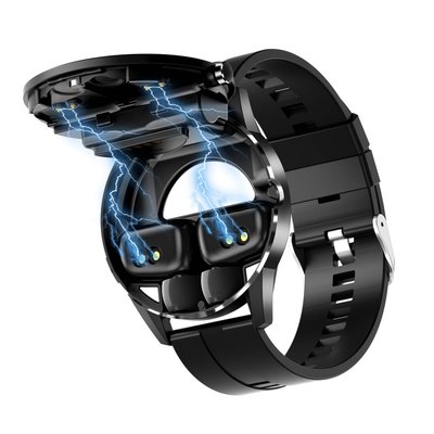 2021 New In-ear Sports Watch With Waterproof Earbuds Touch Screen Smartwatch Earphone 2 In 1 Smart Watch
