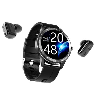 2021 New In-ear Sports Watch With Waterproof Earbuds Touch Screen Smartwatch Earphone 2 In 1 Smart Watch