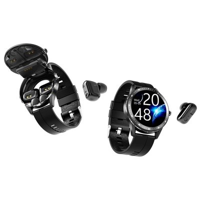 2021 New In-ear Sports Watch With Waterproof Earbuds Touch Screen Smartwatch Earphone 2 In 1 Smart Watch
