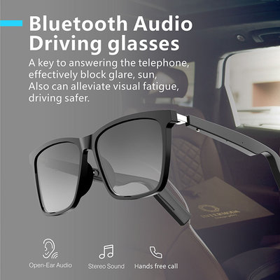 2020 Newest ABS+PC Fashion Sunglasses BT Glasses Call Smart Sunglasses With Tws Earphone