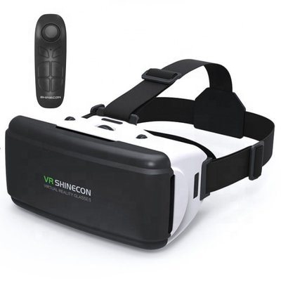 Custom Honfulz G06e Logo Mobile Phone Vr Headsets 3d Movie/3D Games Watching Box Vr Glasses With Control Remote