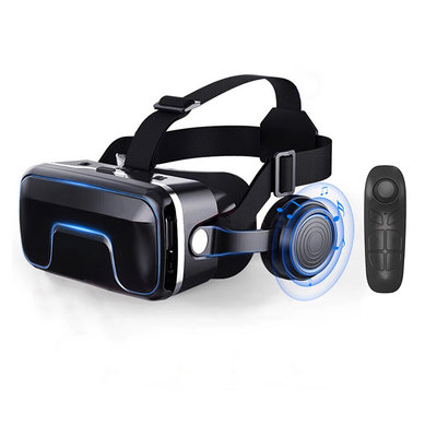 New Style G04ea Vr Cardboard Box Virtual Reality 3D Movie/3D Watching 3D Vr Smart Glasses Immersive Games Experience Vr Headset With Earphone