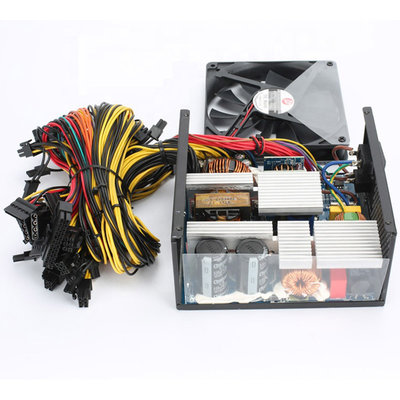 PSU Gold Desktop Power Supply 110-240V 1600W BTC High Efficiency ATX 2000W Mining 90PLUS For Ethereum Professional Installation 8 GPU