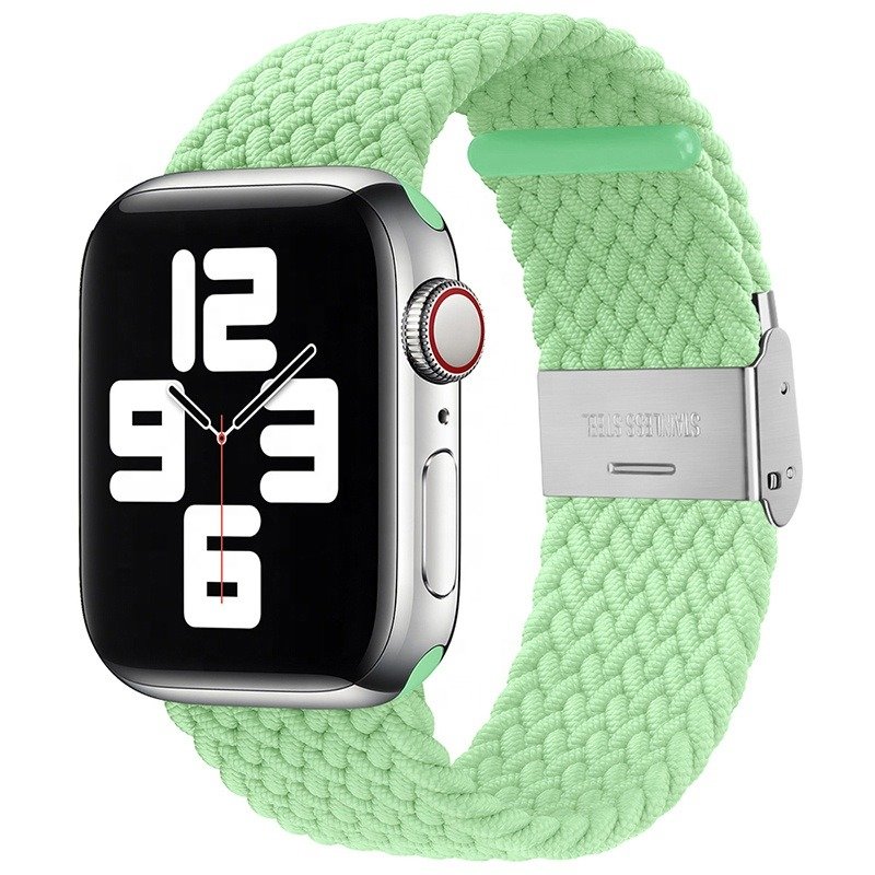 Fabric Band Nylon Straps For Apple Wristband Woven Loop Nylon Band For Iwatch Series 5 4 Smart For Apple Watch Strap 44mm 42mm
