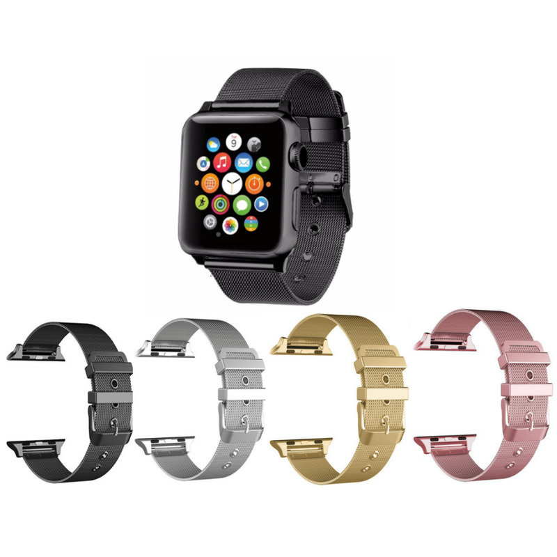 Fashionable Custom Watchband OEM Stainless Steel Watchband Milanese Loop Band for Apple Watch Series 6 44mm Mesh Loop Band for iwatch