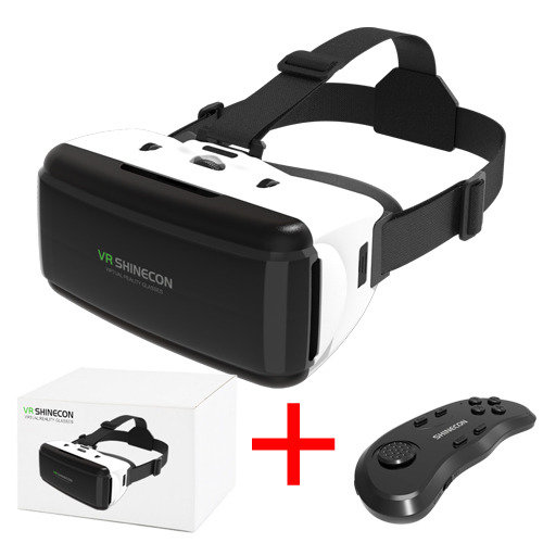 Custom Honfulz G06e Logo Mobile Phone Vr Headsets 3d Movie/3D Games Watching Box Vr Glasses With Control Remote