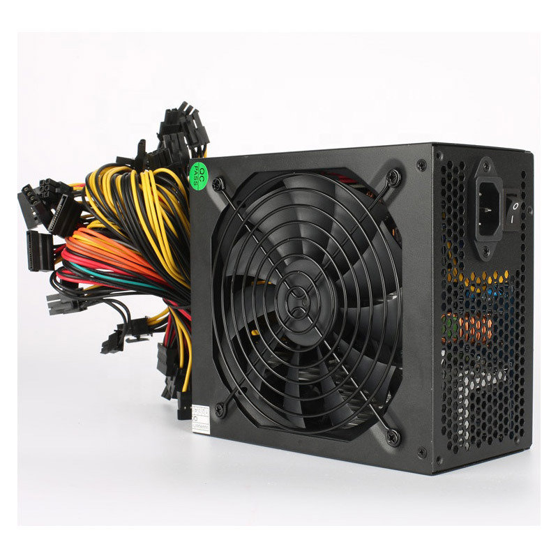 PSU Gold Desktop Power Supply 110-240V 1600W BTC High Efficiency ATX 2000W Mining 90PLUS For Ethereum Professional Installation 8 GPU